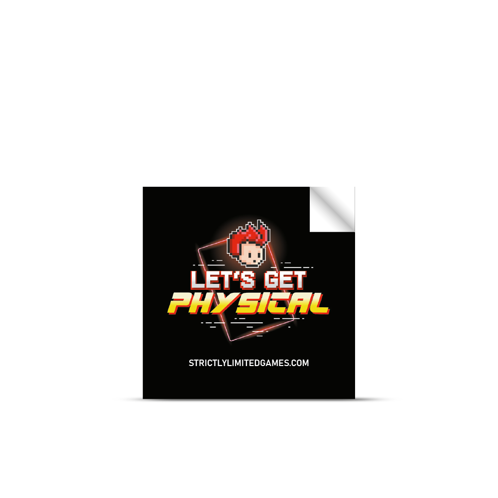Strictly Limited "Let's Get Physical" Sticker – Strictly Limited Games