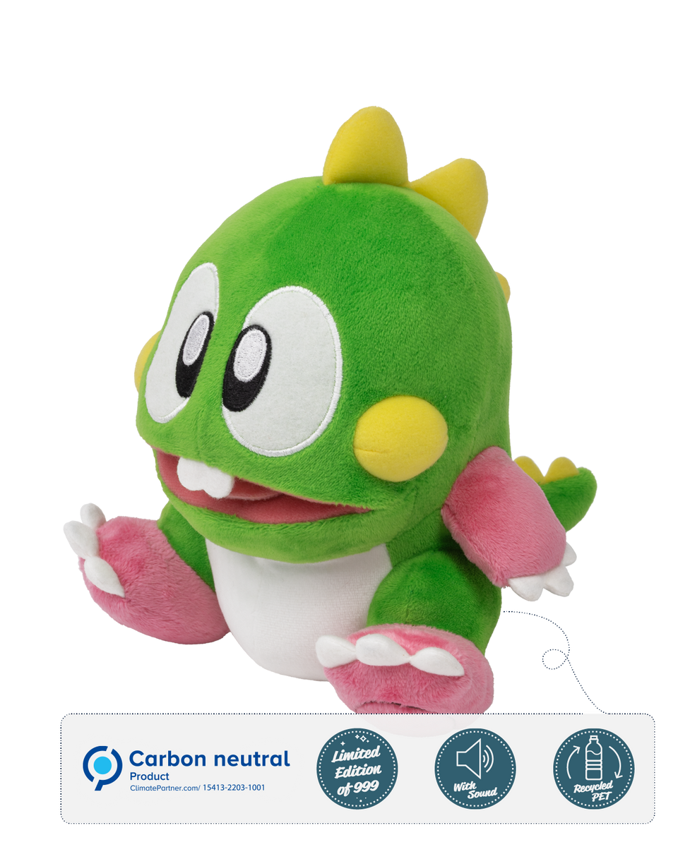 Bubble Bobble Limited Edition Plushie "Bub" – Strictly Limited Games