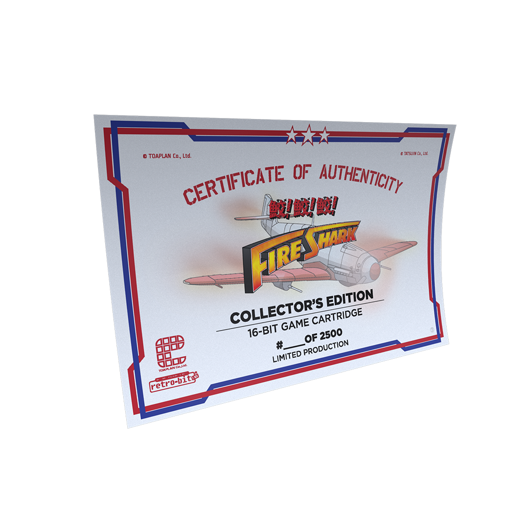 Fire Shark Collector's Edition (Genesis/Mega Drive) – Strictly Limited ...